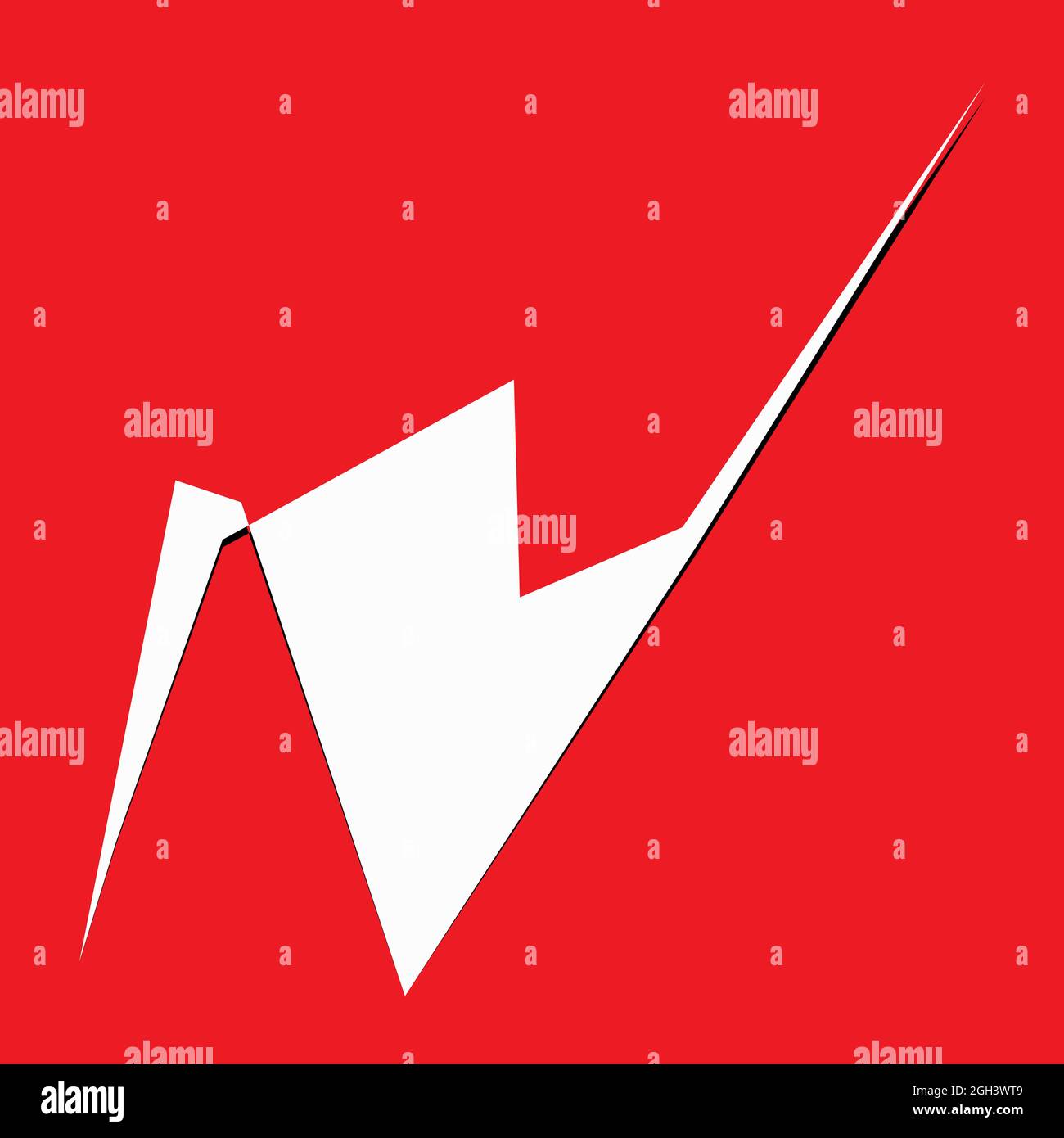 Edgy, ruptured, shatter, splinter shape, design element. Random ...