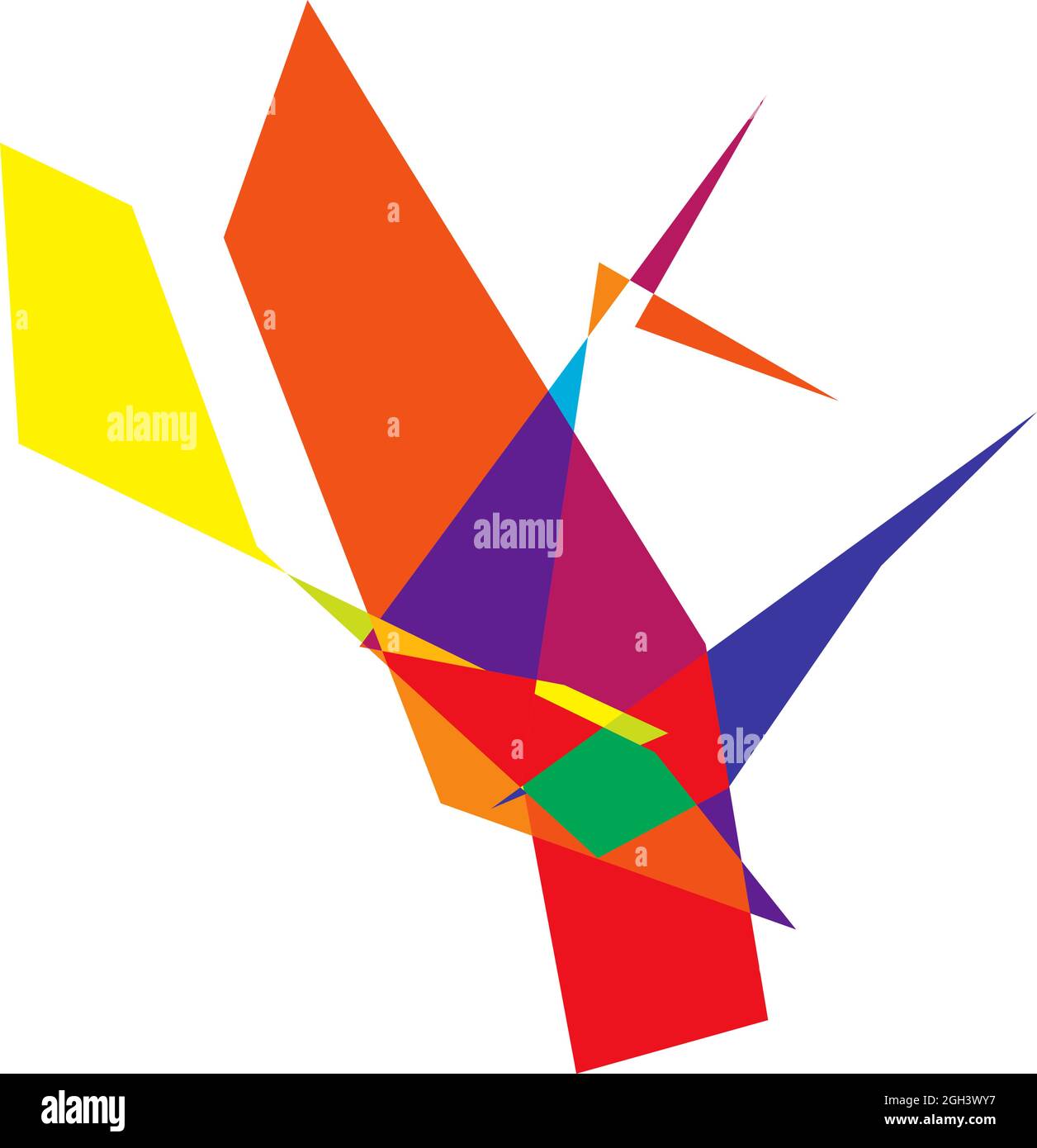 Edgy, ruptured, shatter, splinter shape, design element. Random ...