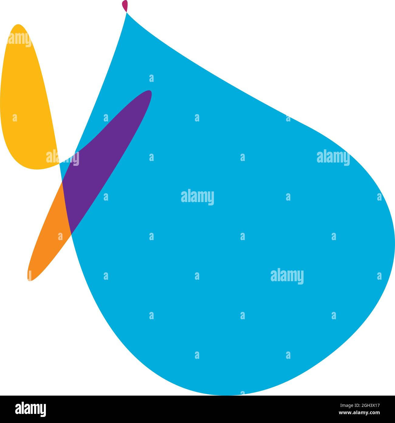 Random curvy, squiggle, freehand abstract shape. Squiggle, wriggle ...