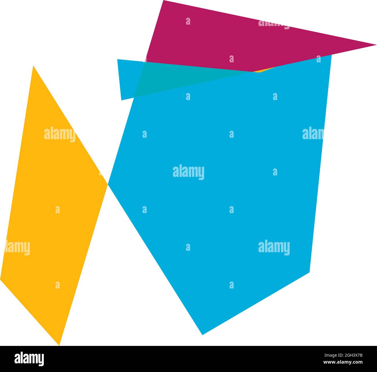 Edgy, ruptured, shatter, splinter shape, design element. Random ...