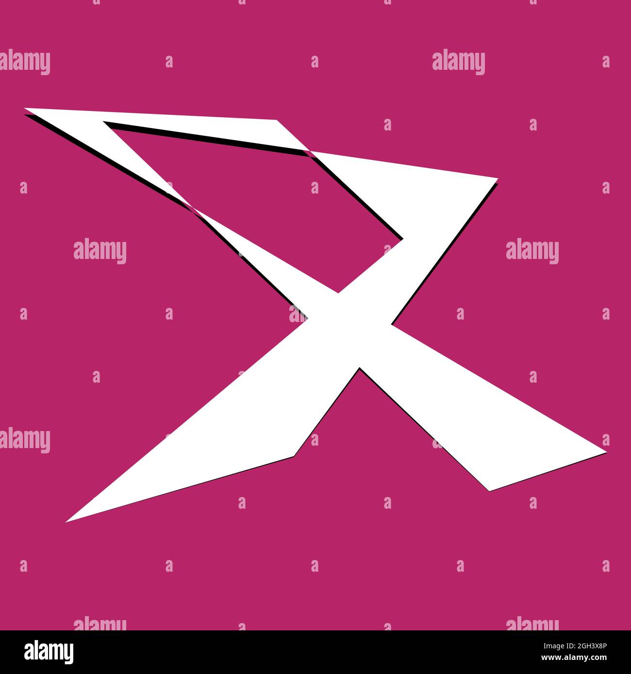 Edgy, ruptured, shatter, splinter shape, design element. Random ...