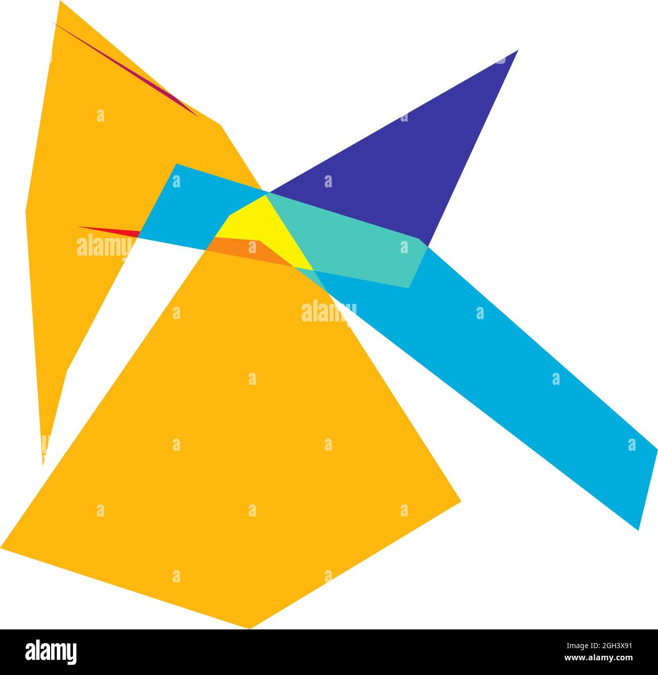 Edgy, ruptured, shatter, splinter shape, design element. Random ...