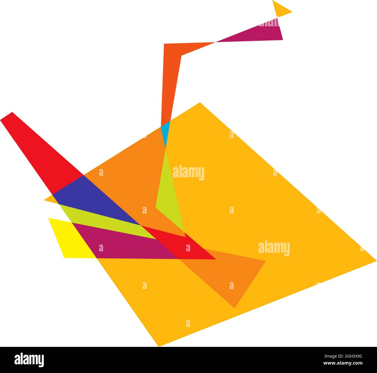 Edgy, ruptured, shatter, splinter shape, design element. Random ...