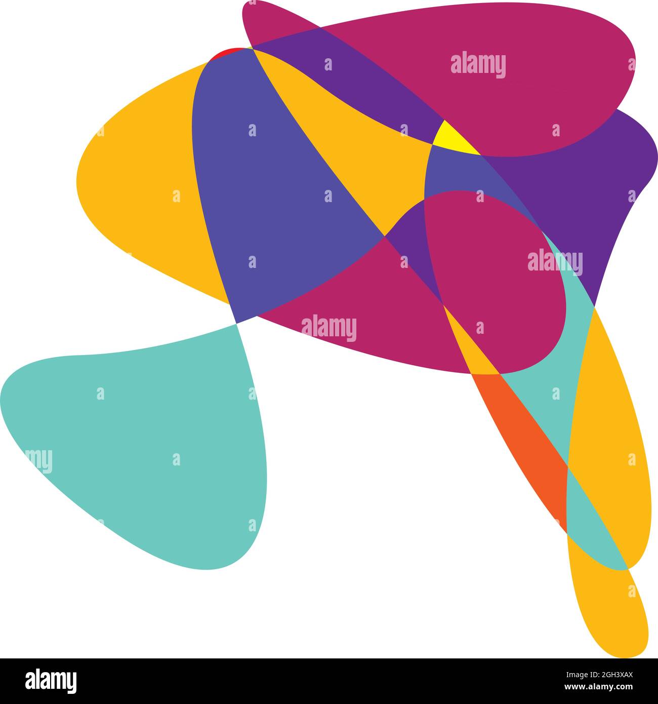 Random curvy, squiggle, freehand abstract shape. Squiggle, wriggle ...