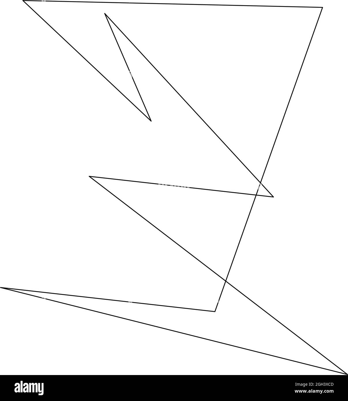 Edgy, ruptured, shatter, splinter shape, design element. Random ...