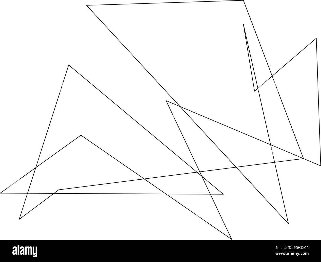 Edgy, ruptured, shatter, splinter shape, design element. Random ...