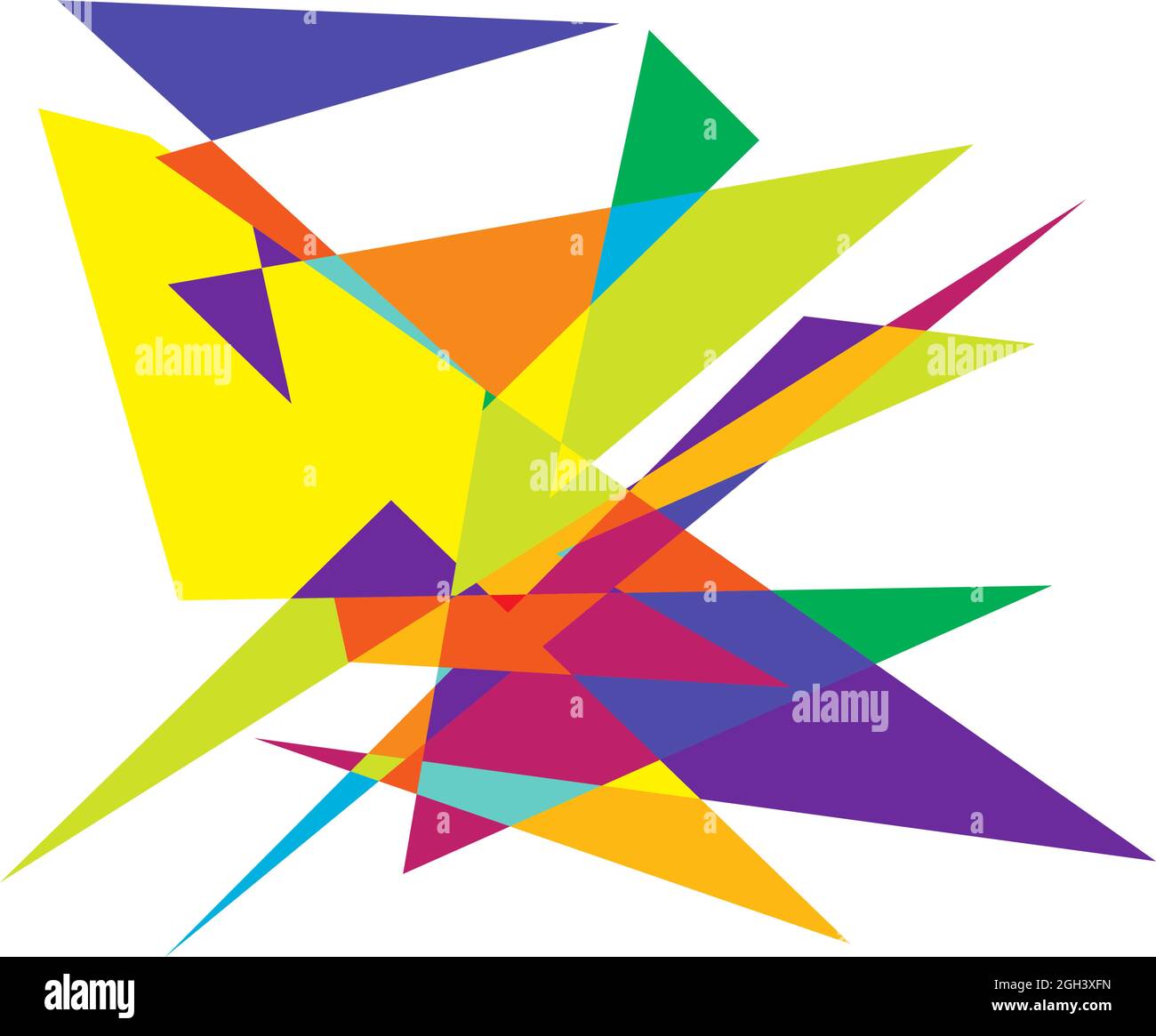 Edgy, ruptured, shatter, splinter shape, design element. Random ...