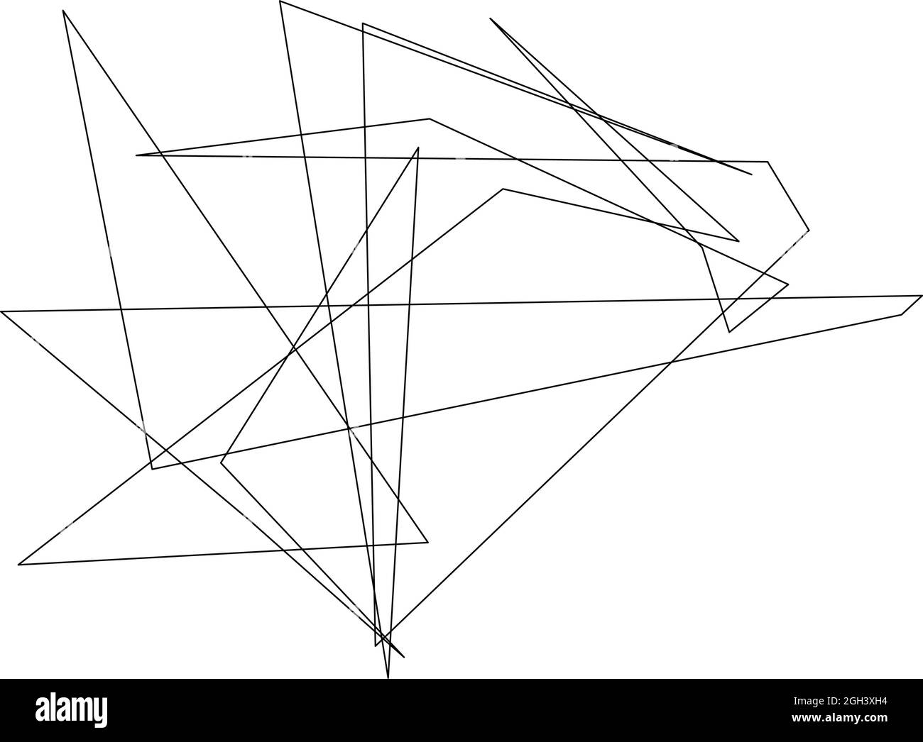 Edgy, ruptured, shatter, splinter shape, design element. Random ...