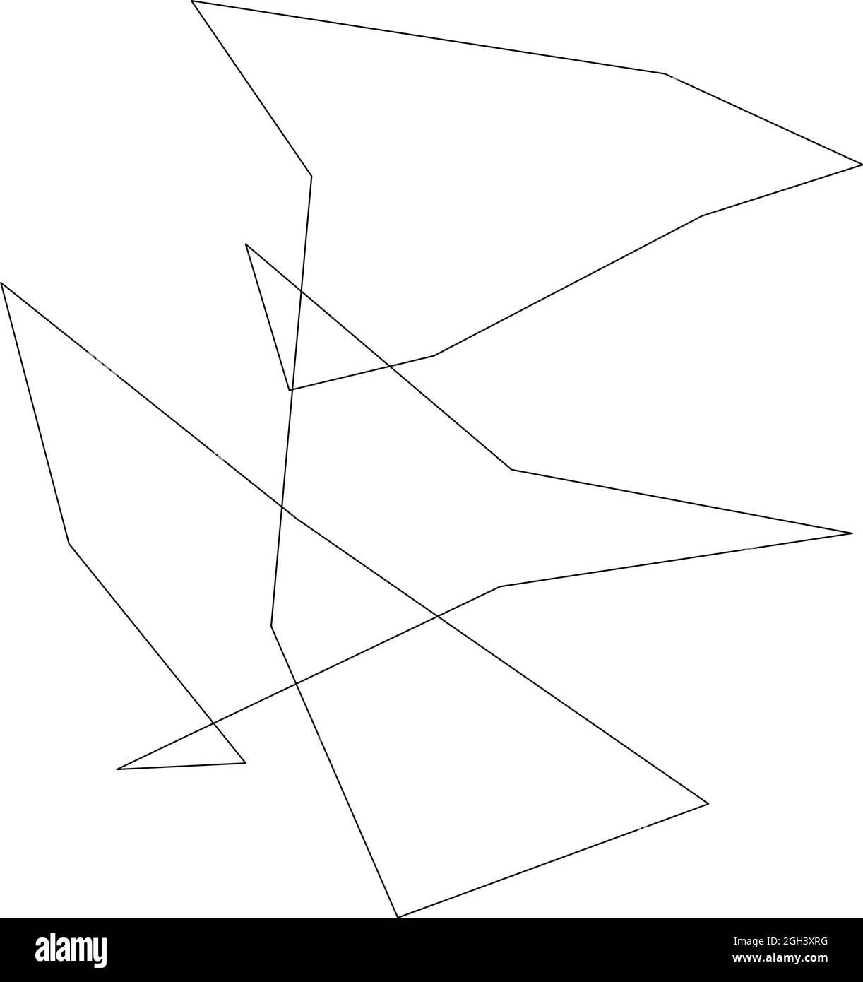 Edgy, ruptured, shatter, splinter shape, design element. Random ...