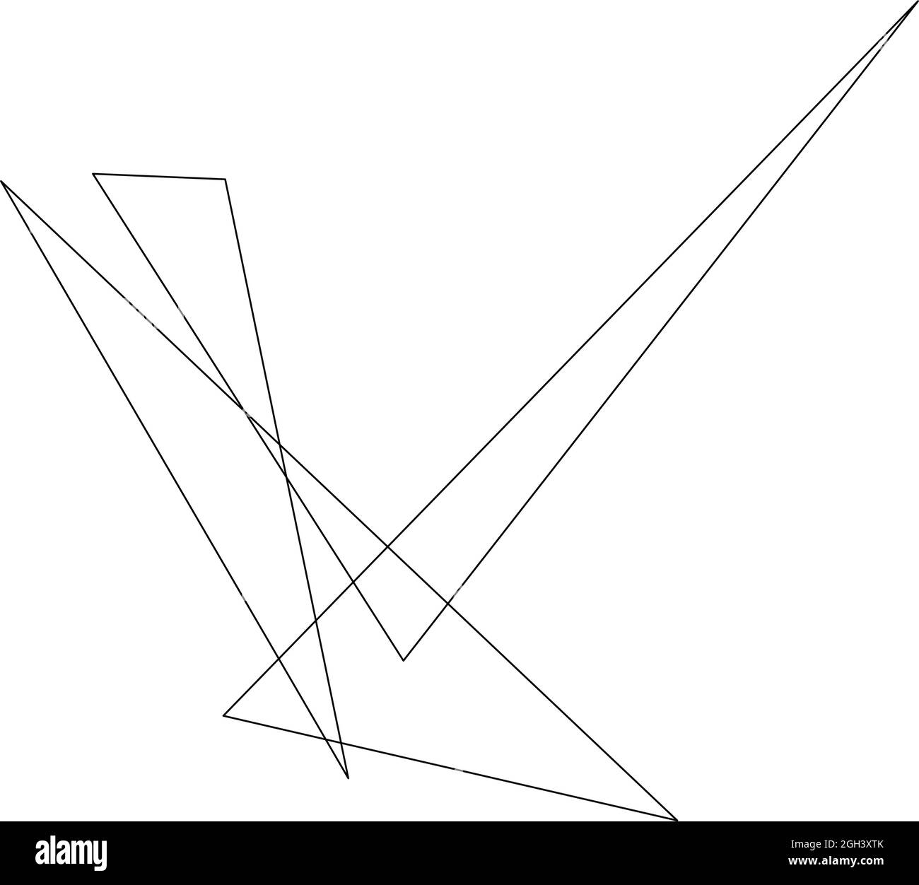 Edgy, ruptured, shatter, splinter shape, design element. Random ...