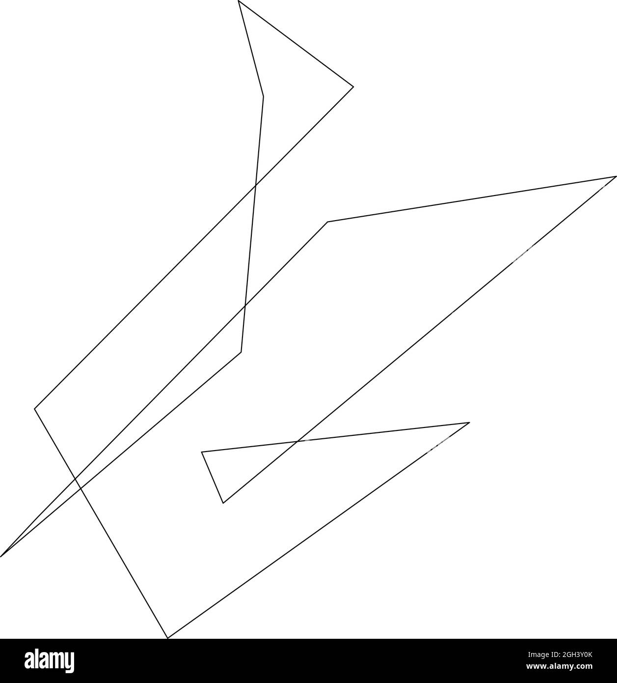 Edgy, ruptured, shatter, splinter shape, design element. Random ...