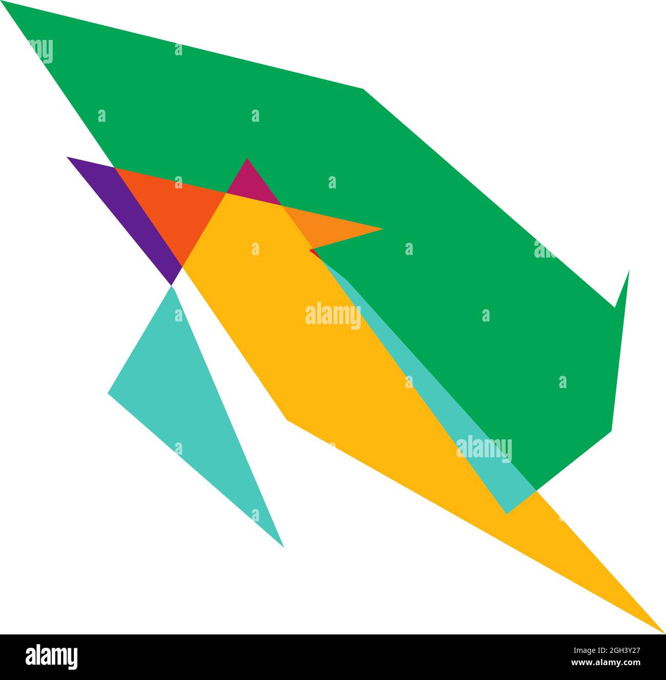 Edgy, ruptured, shatter, splinter shape, design element. Random ...