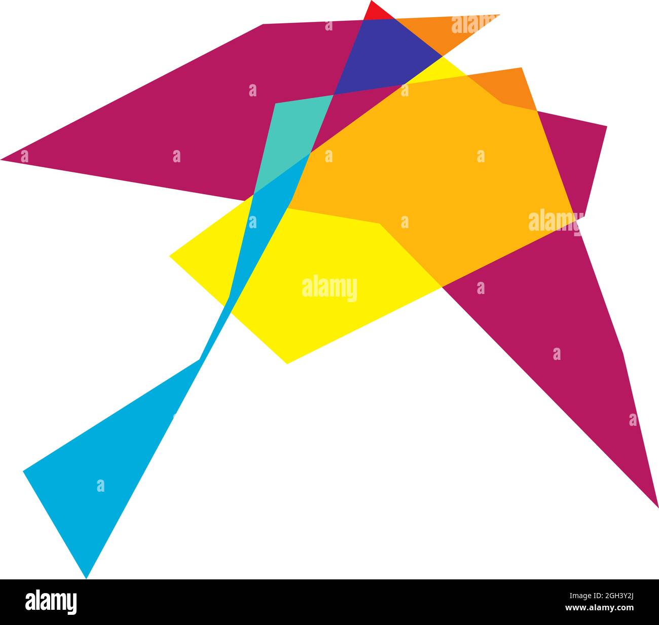 Edgy, ruptured, shatter, splinter shape, design element. Random ...