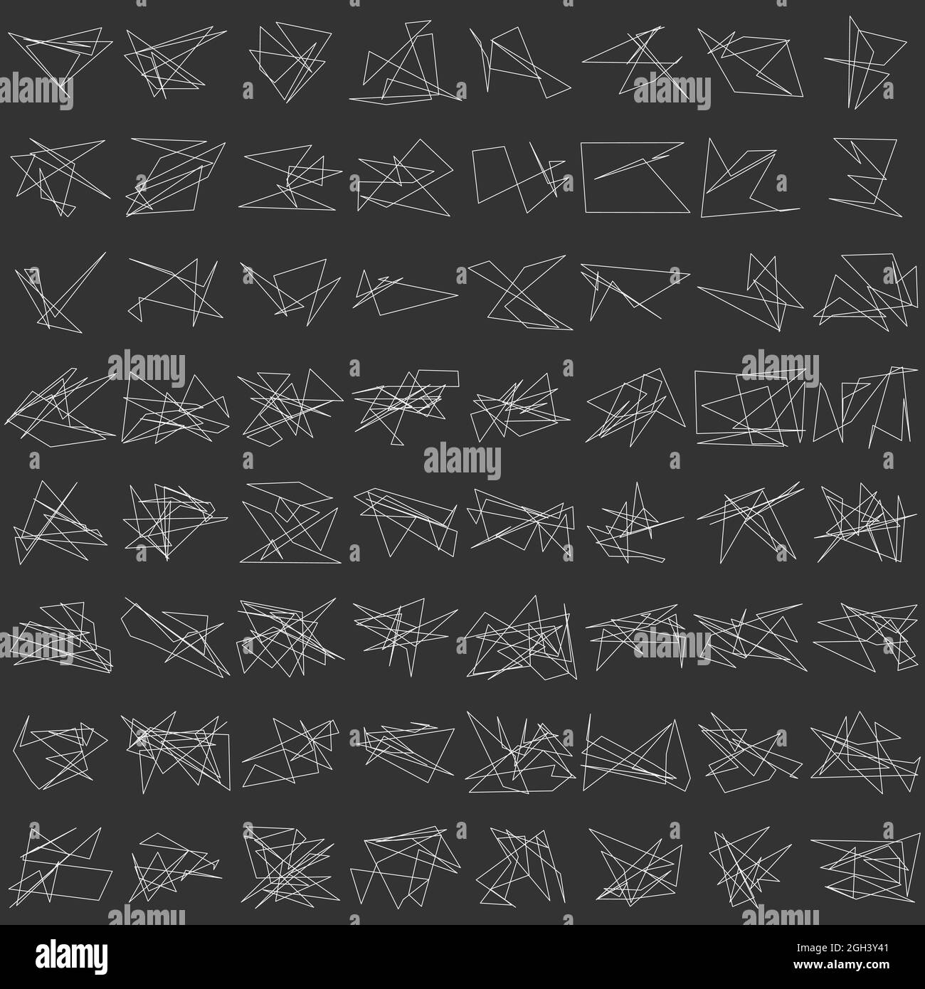 Edgy, ruptured, shatter, splinter shape, design element. Random ...