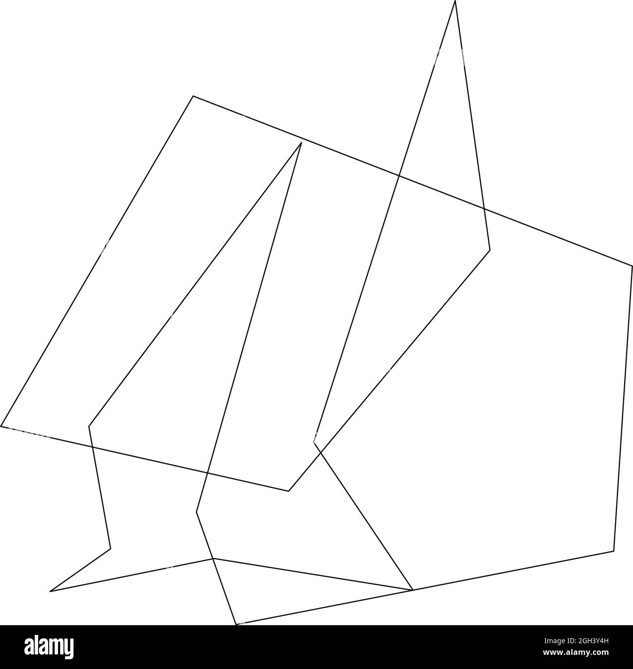 Edgy, ruptured, shatter, splinter shape, design element. Random ...