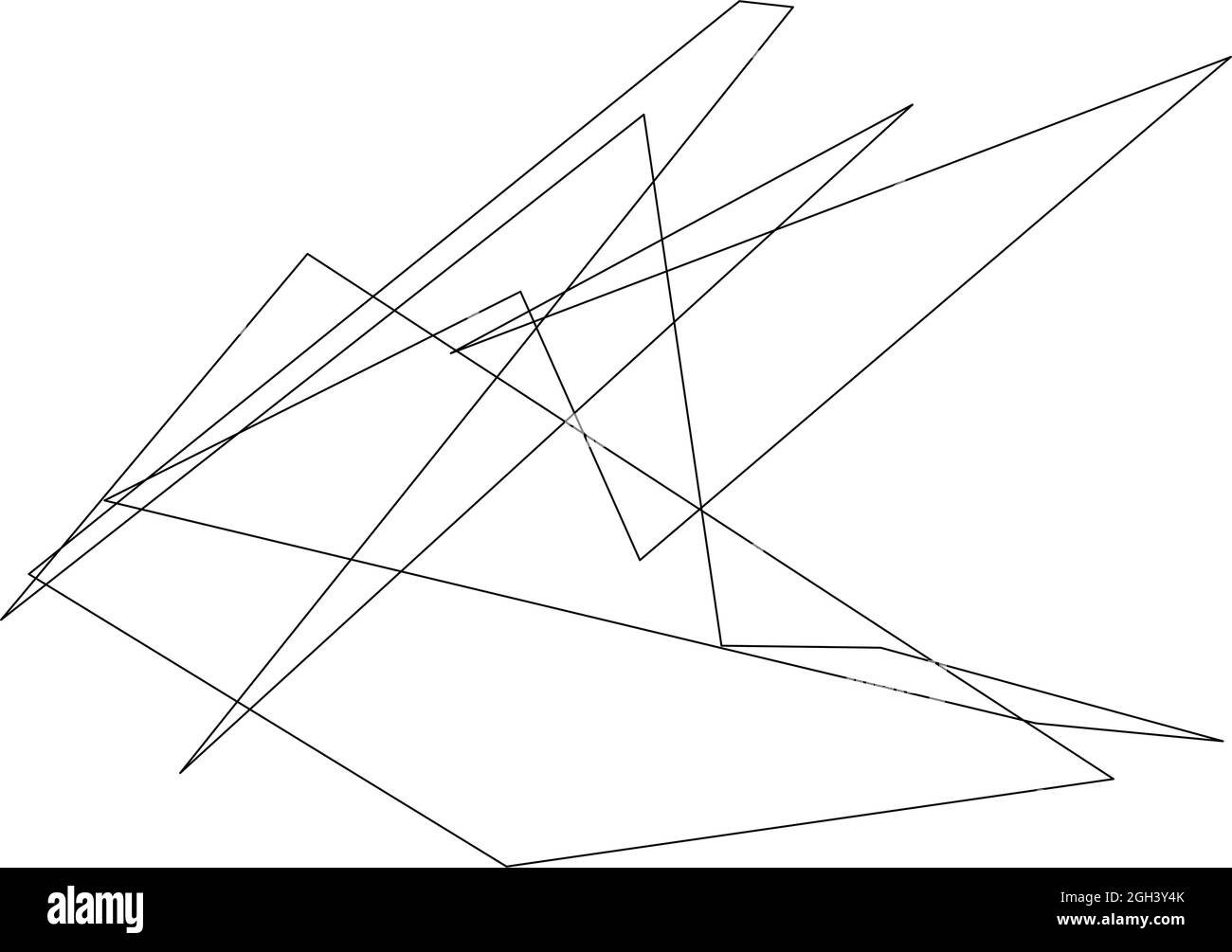 Edgy, ruptured, shatter, splinter shape, design element. Random ...