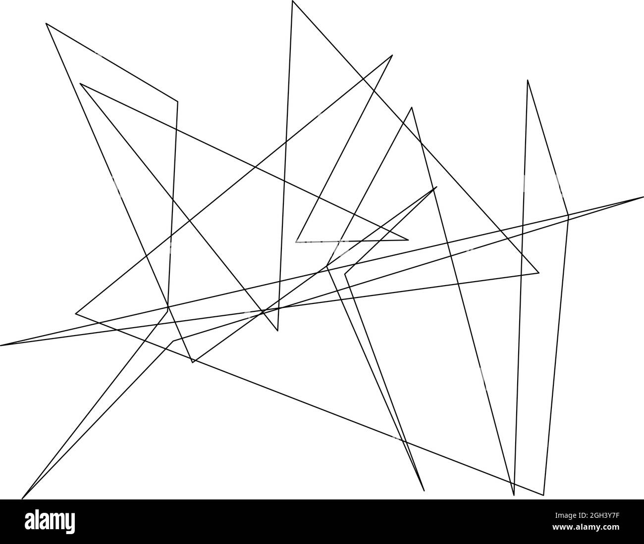 Edgy, ruptured, shatter, splinter shape, design element. Random ...