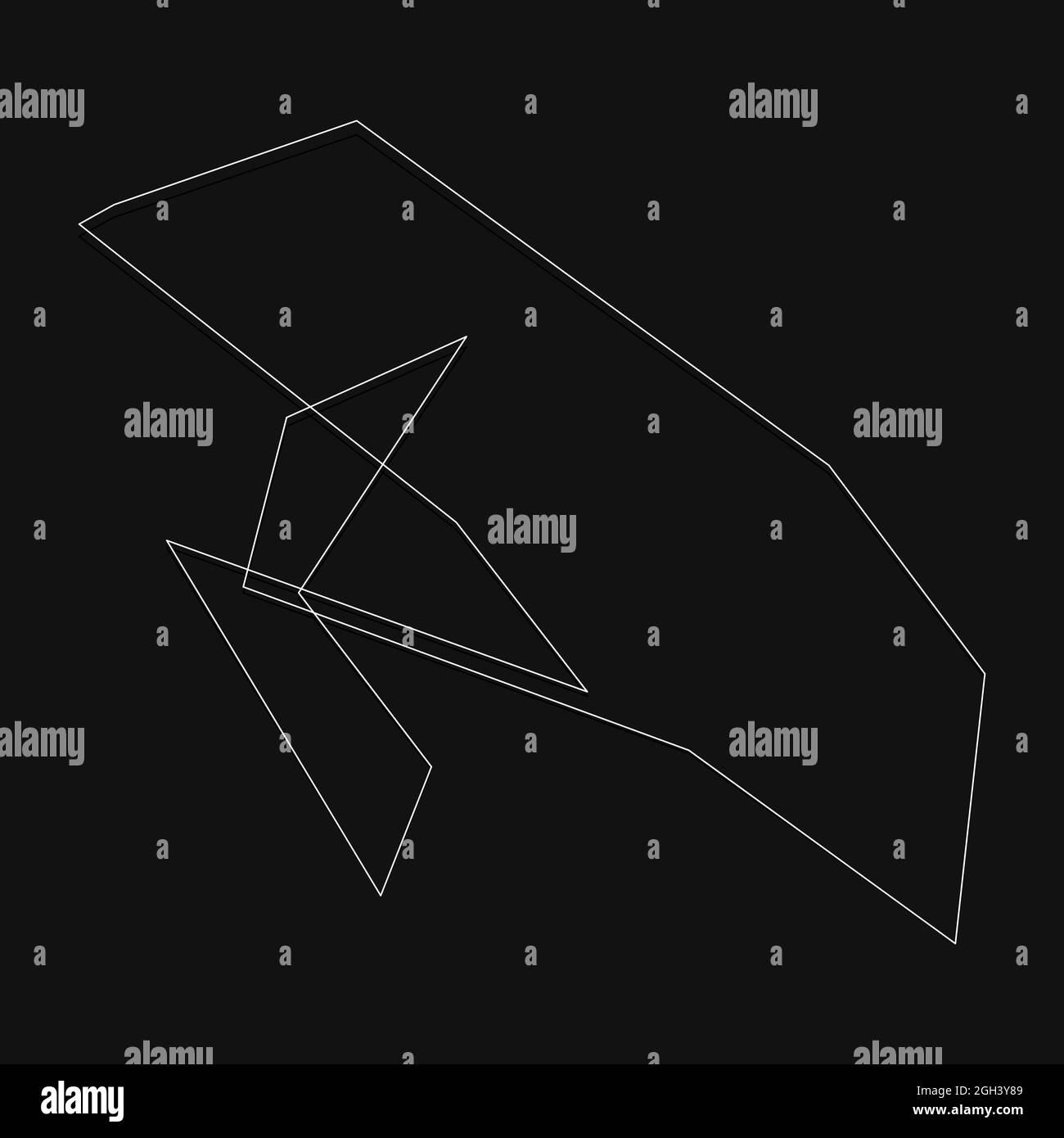 Edgy, ruptured, shatter, splinter shape, design element. Random ...