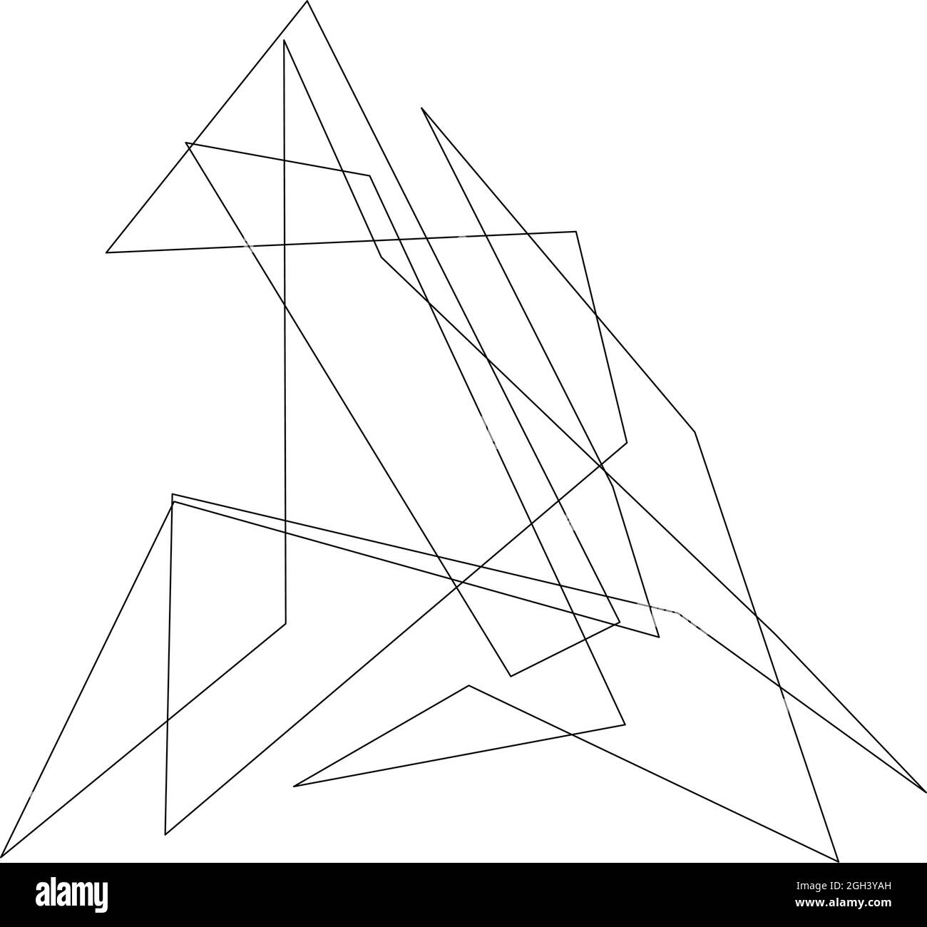 Edgy, ruptured, shatter, splinter shape, design element. Random ...