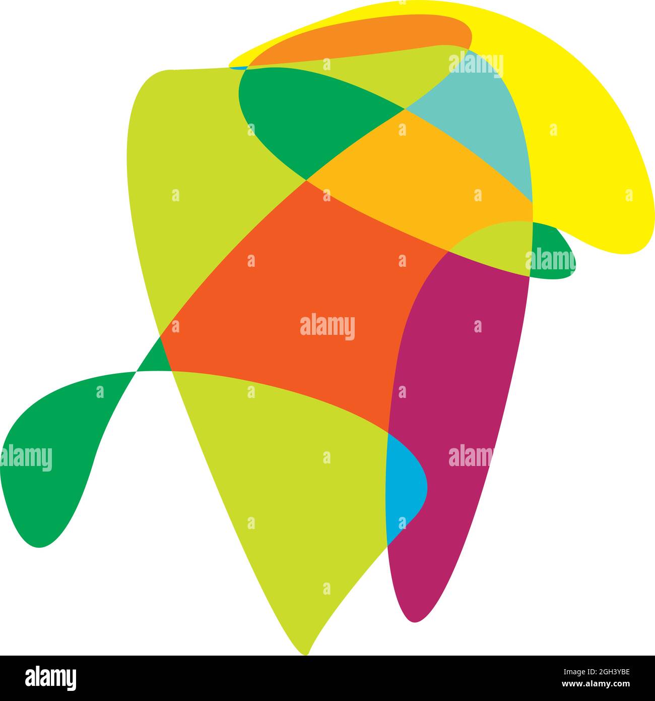 Random curvy, squiggle, freehand abstract shape. Squiggle, wriggle ...