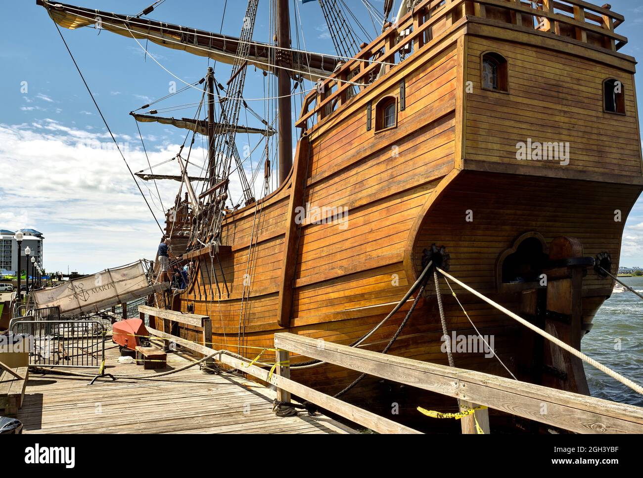 Replica Christopher Columbus Ship Nina High Resolution Stock ...