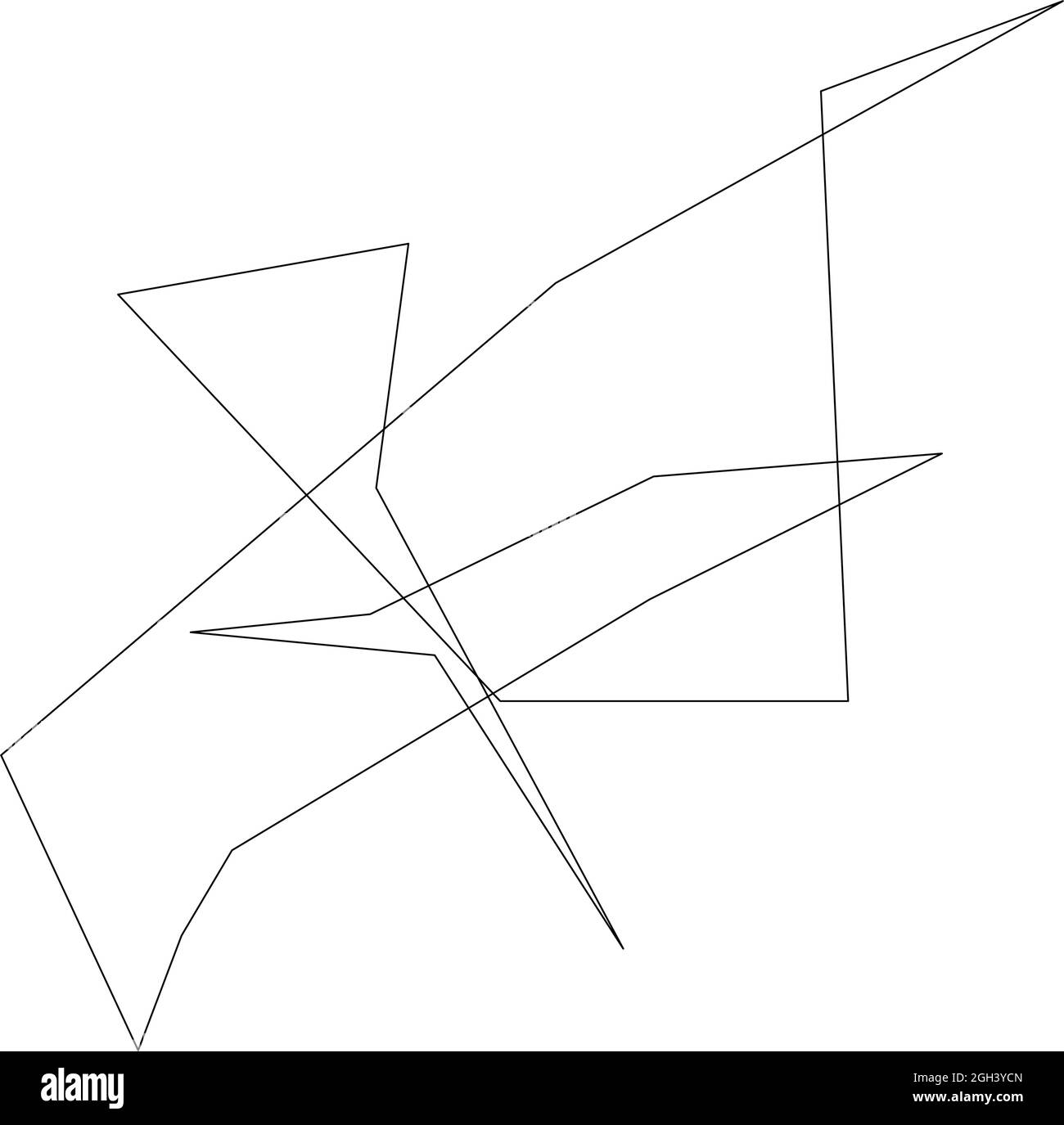 Edgy, ruptured, shatter, splinter shape, design element. Random ...