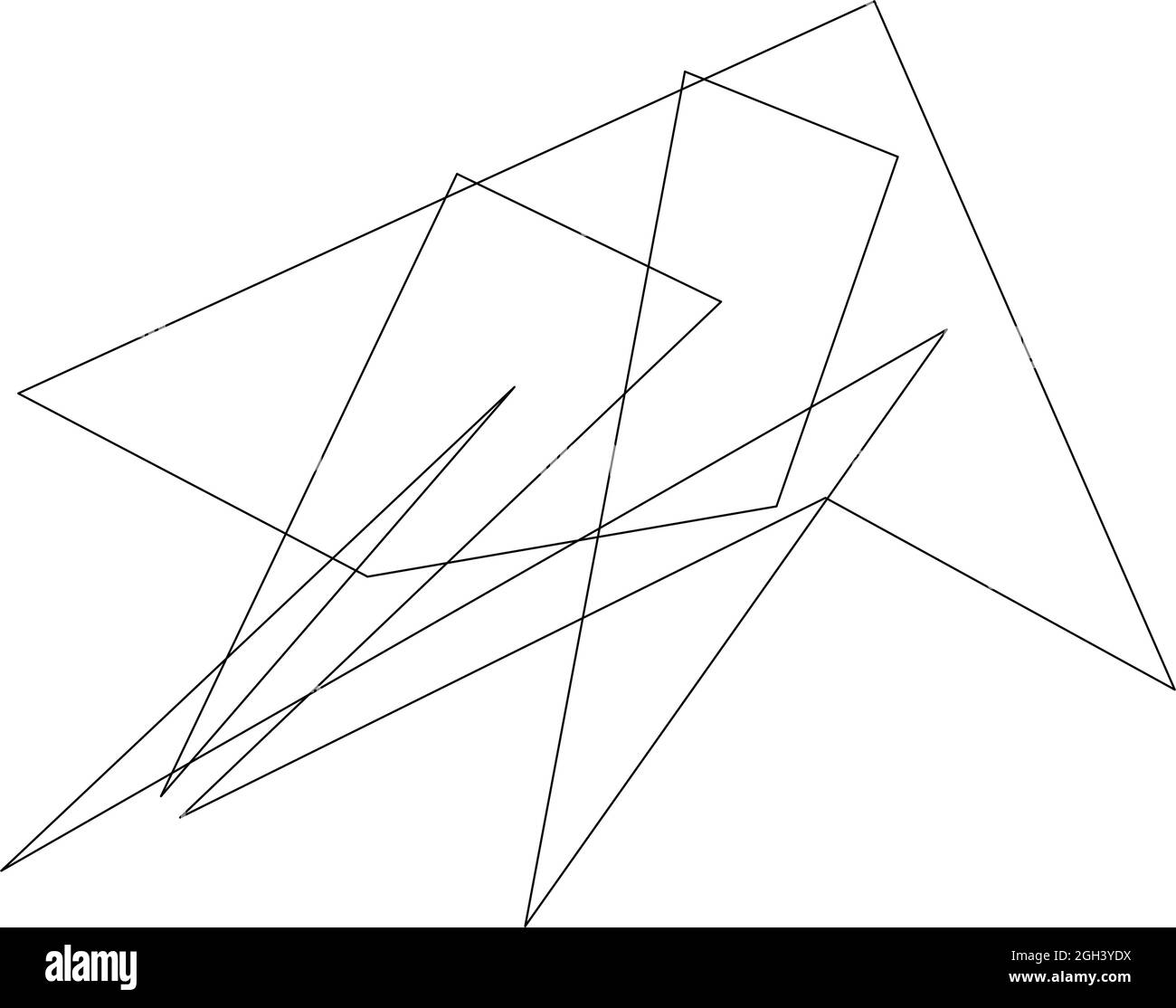 Edgy, ruptured, shatter, splinter shape, design element. Random ...