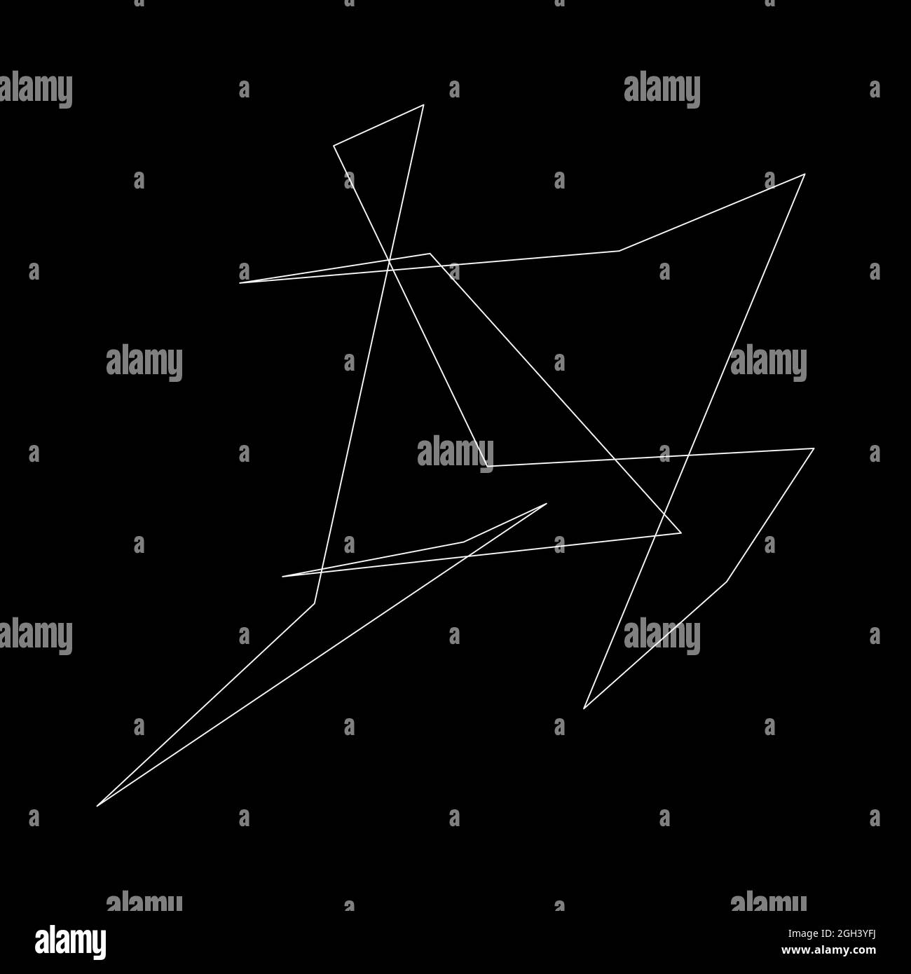 Edgy, ruptured, shatter, splinter shape, design element. Random ...