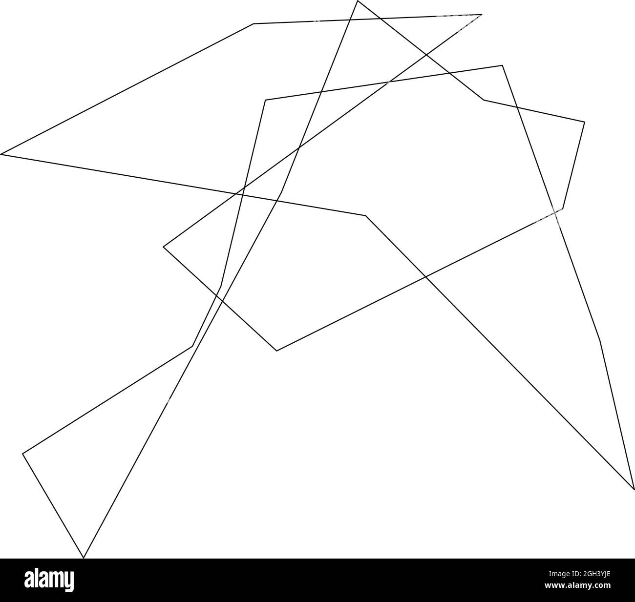 Edgy, ruptured, shatter, splinter shape, design element. Random ...