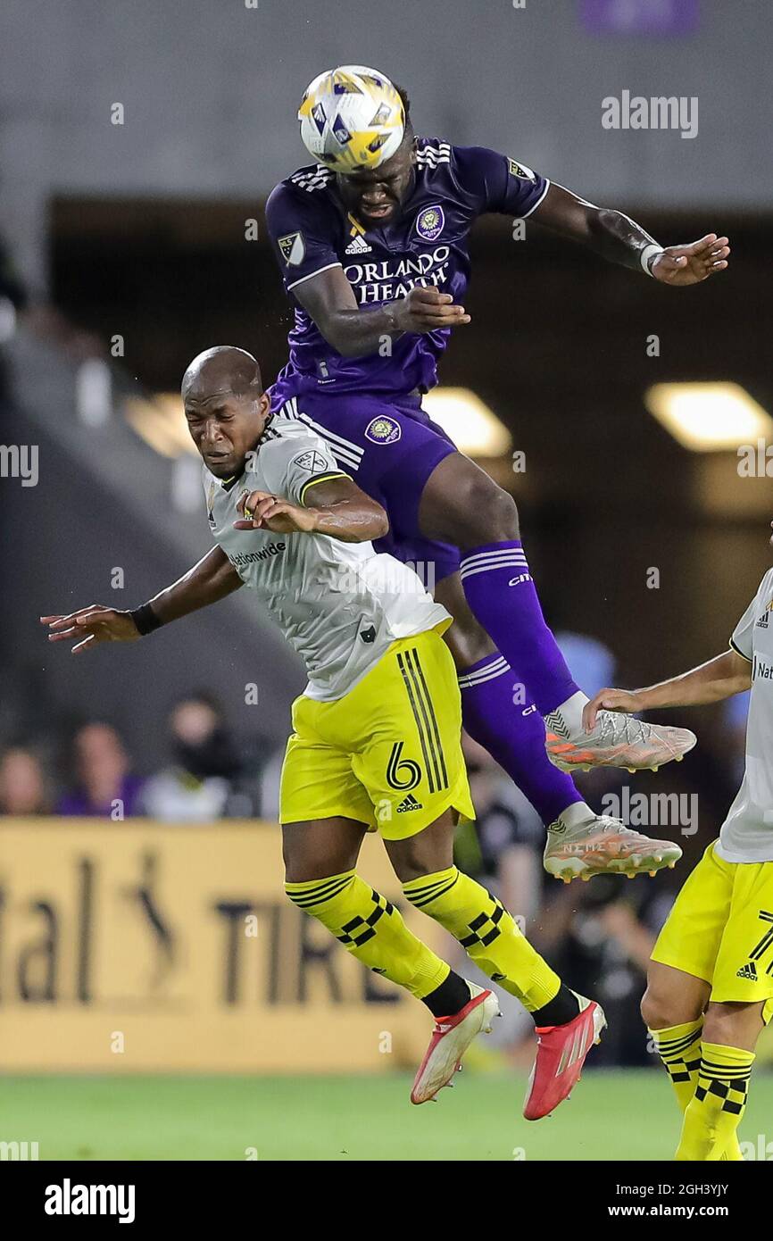 Orlando, Florida, USA. September 4, 2021: Orlando City forward DARYLE ...