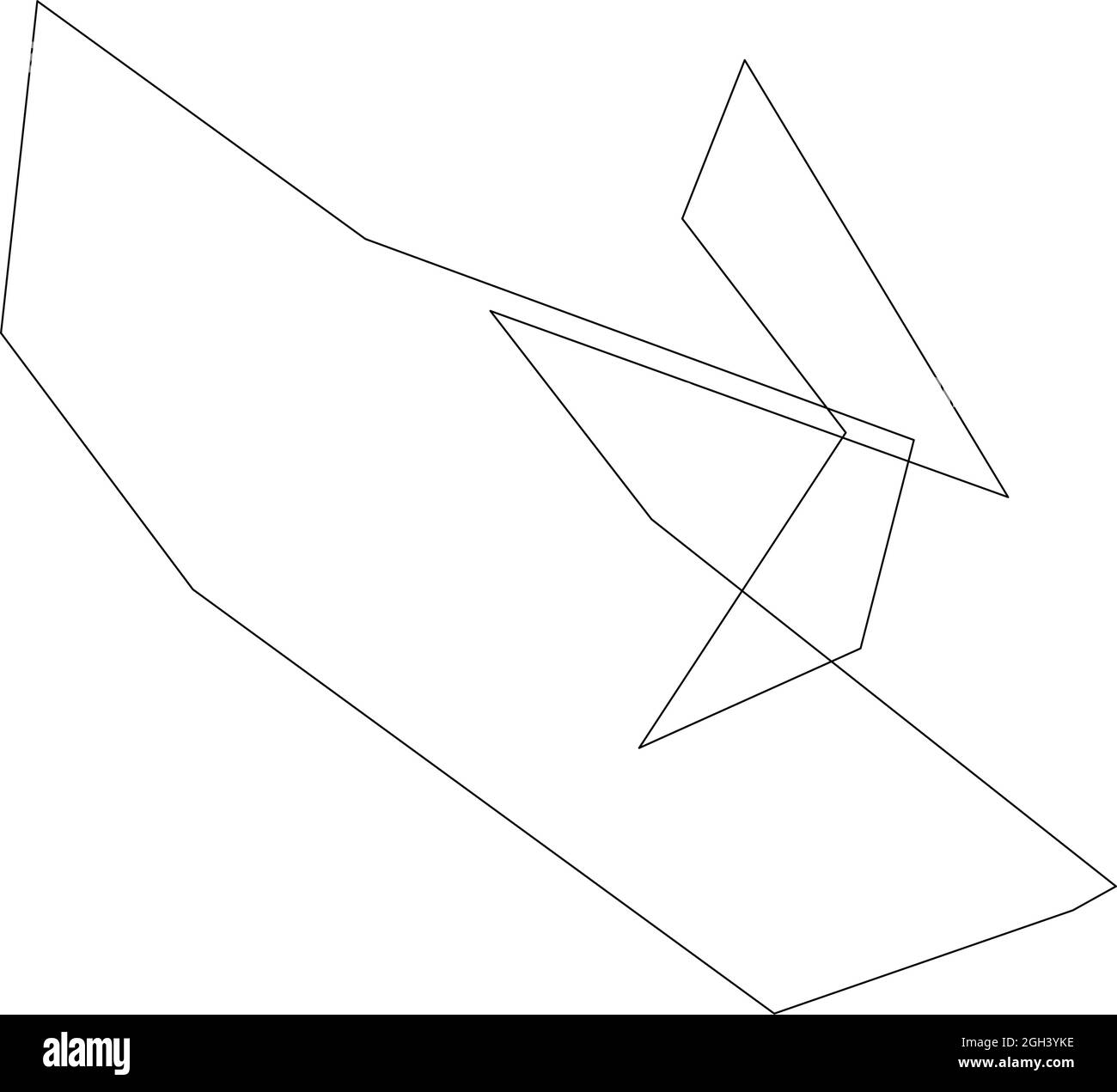 Edgy, ruptured, shatter, splinter shape, design element. Random ...