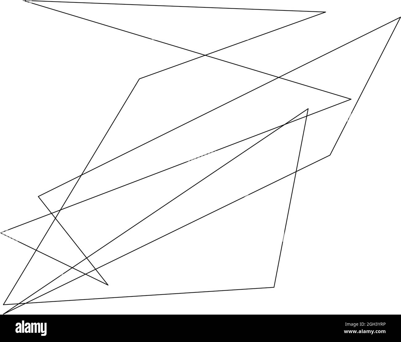 Edgy, ruptured, shatter, splinter shape, design element. Random ...