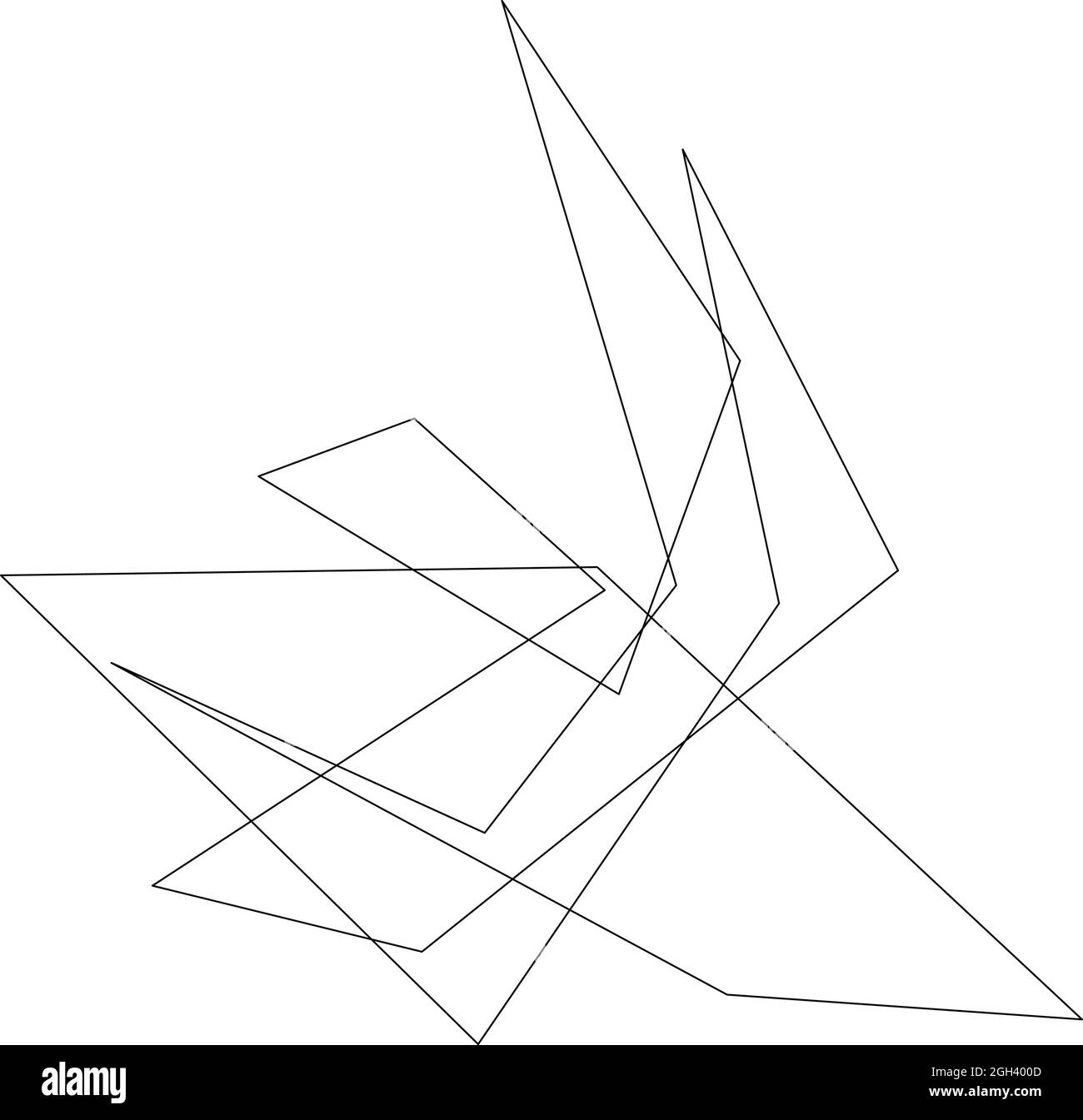 Edgy, ruptured, shatter, splinter shape, design element. Random ...