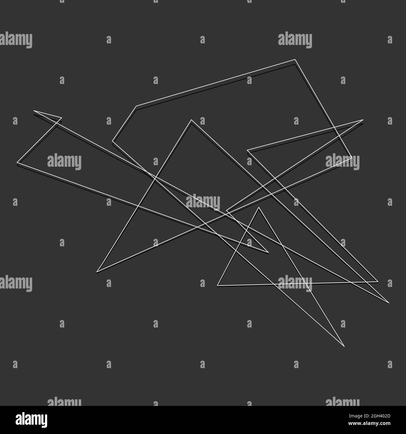 Edgy, ruptured, shatter, splinter shape, design element. Random ...