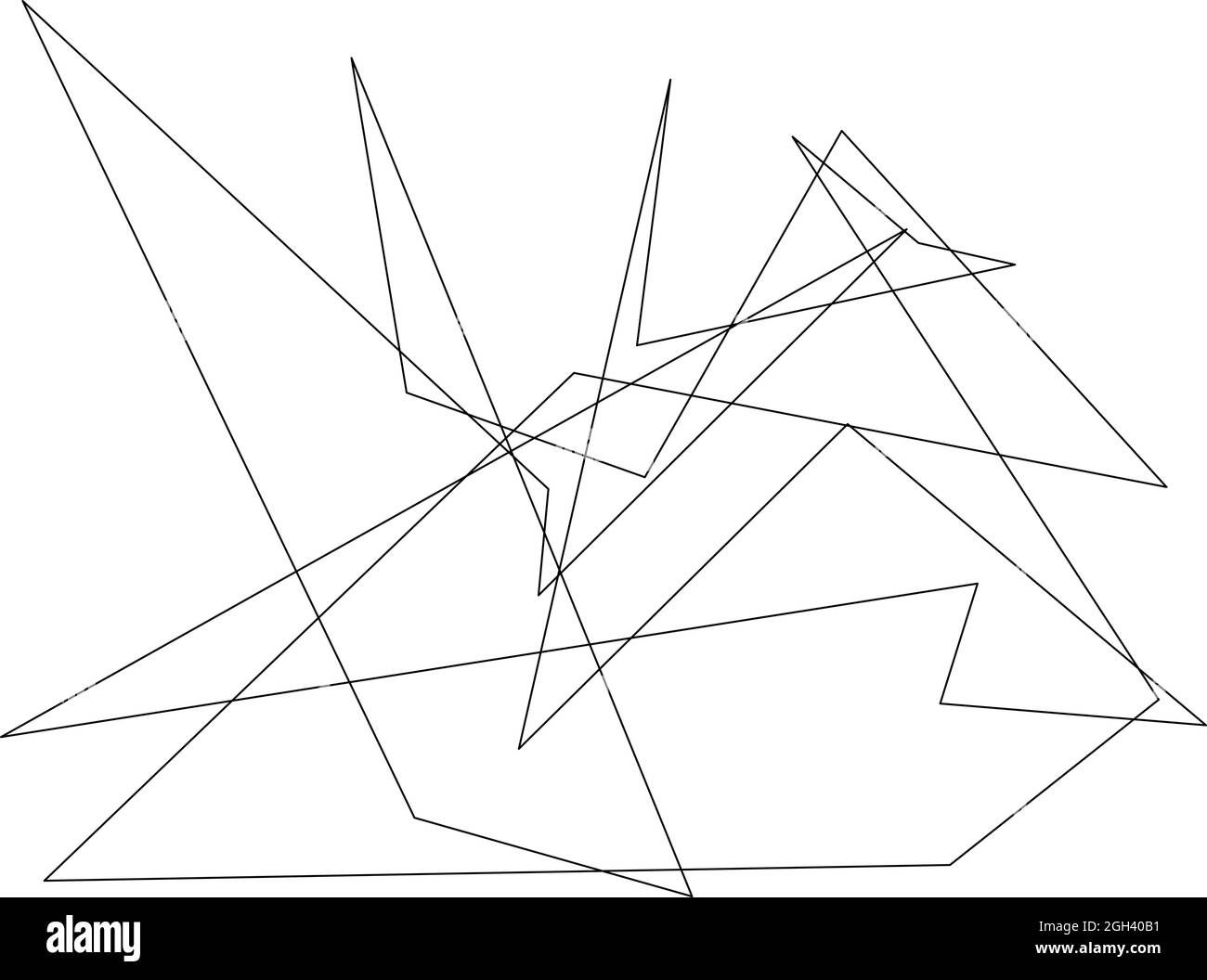 Edgy, ruptured, shatter, splinter shape, design element. Random ...