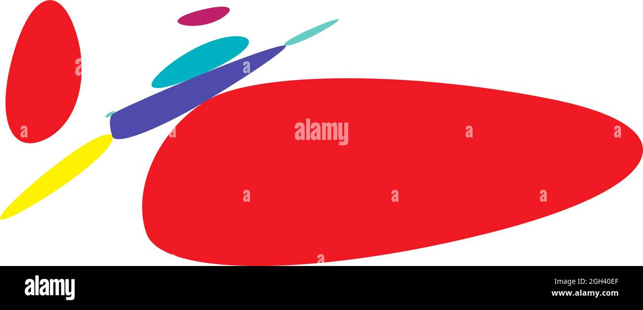 Random curvy, squiggle, freehand abstract shape. Squiggle, wriggle ...