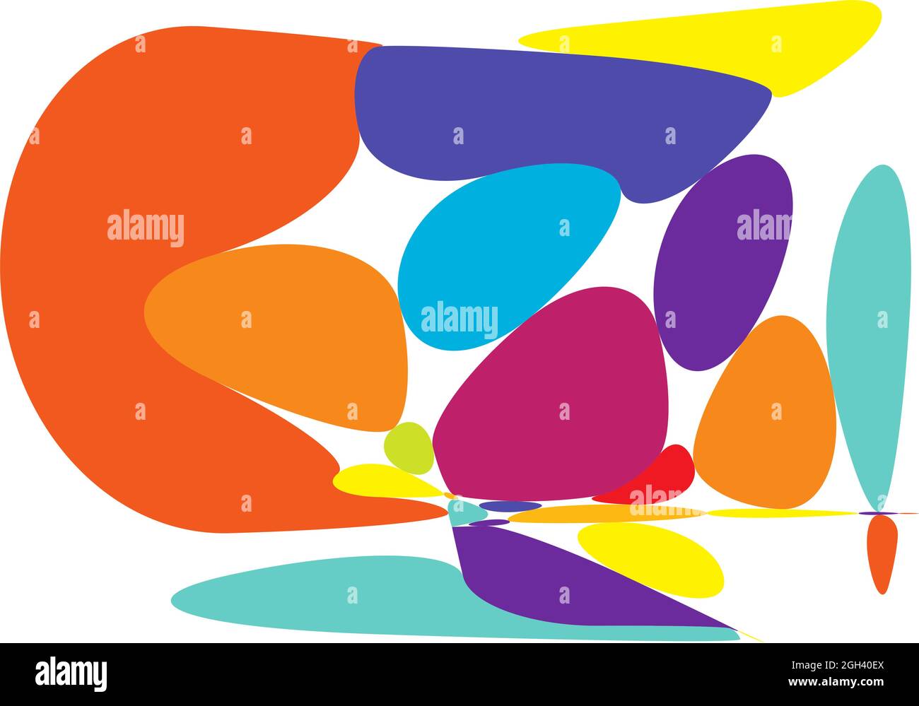 Random curvy, squiggle, freehand abstract shape. Squiggle, wriggle ...