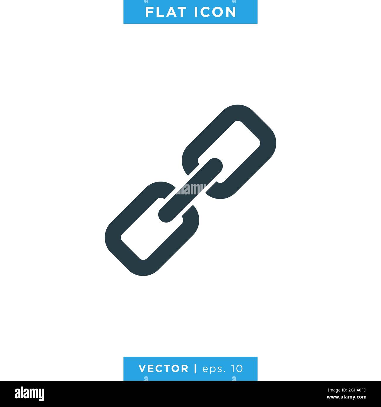 Chain icon vector stock illustration design template. Vector eps 10 ...