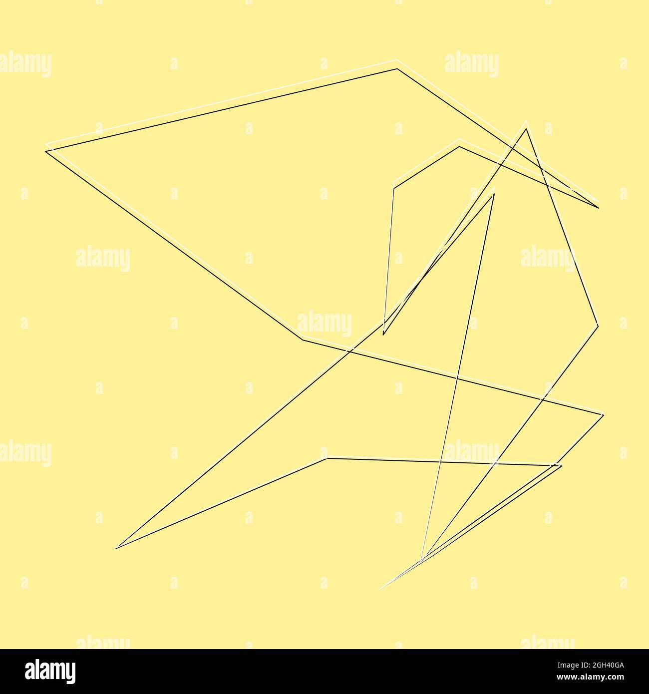 Edgy, ruptured, shatter, splinter shape, design element. Random ...