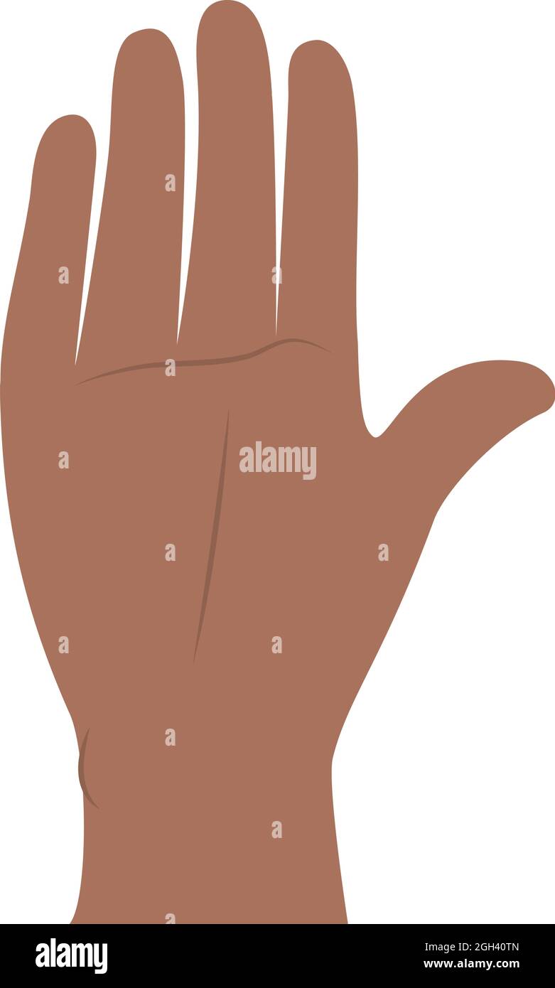 brown hand icon on white background Stock Vector Image & Art - Alamy