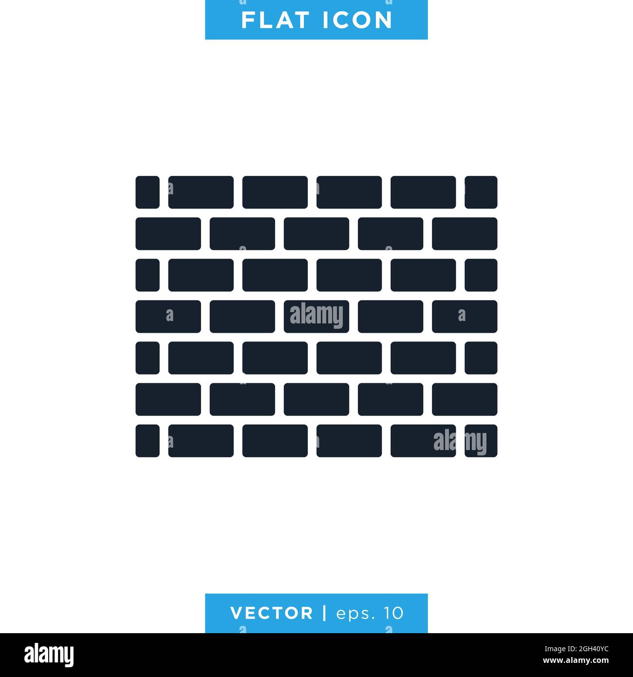 Brick wall icon vector stock Illustration design template. Vector eps ...