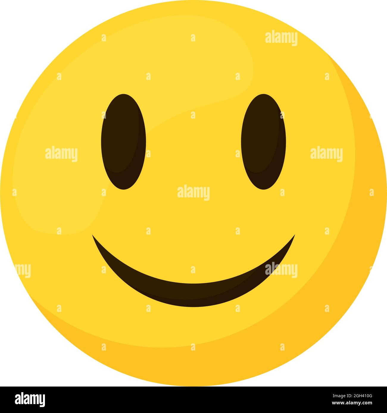 smiley emoji icon on white background Stock Vector Image & Art - Alamy
