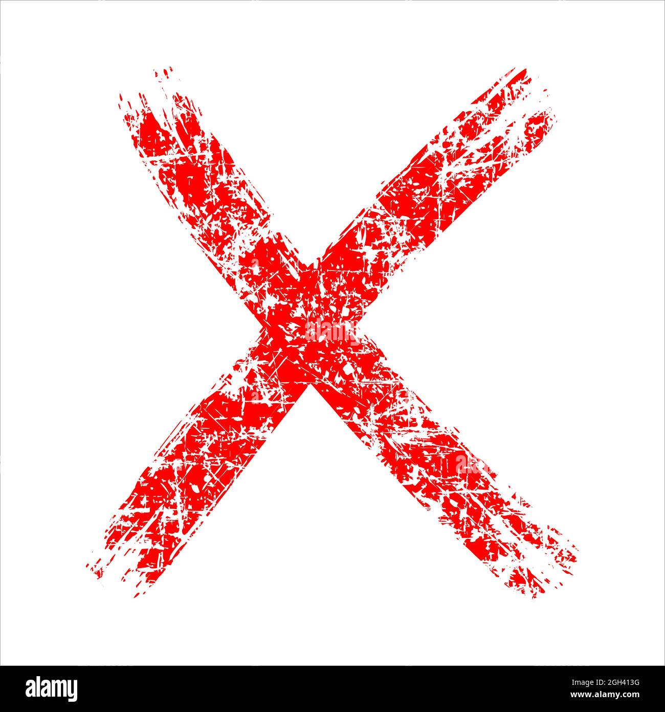 Vector grunge mark crossed hi-res stock photography and images - Alamy