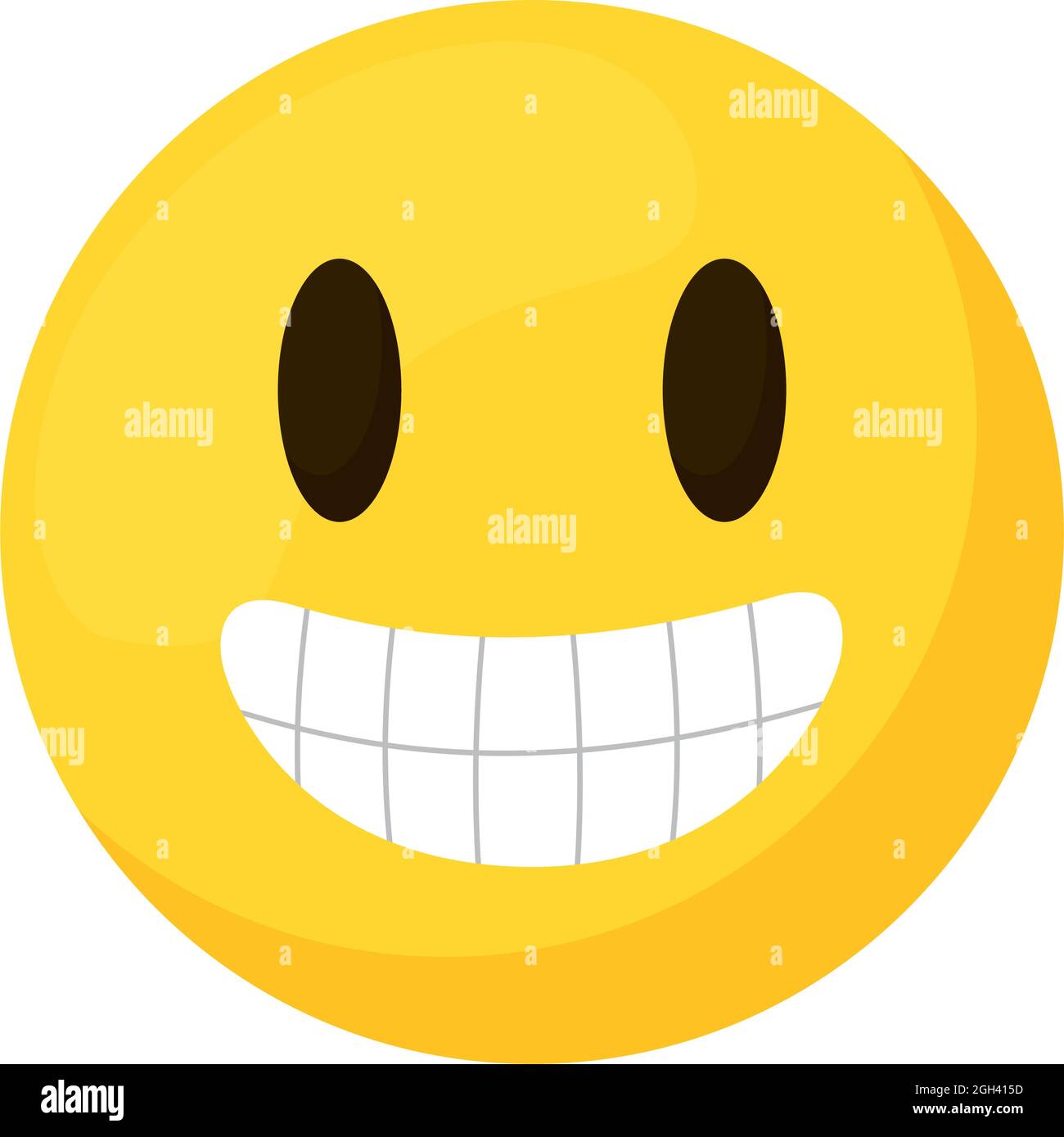grimacing face emoji on white background Stock Vector Image & Art - Alamy