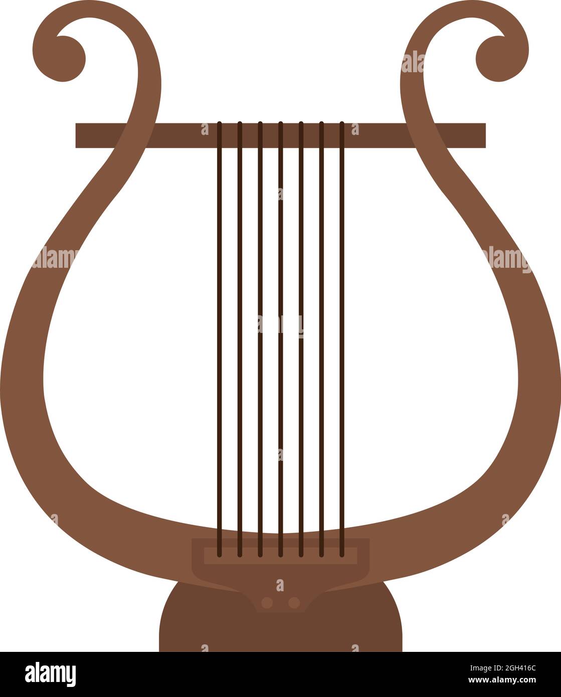 greek harp icon on white background Stock Vector Image & Art - Alamy