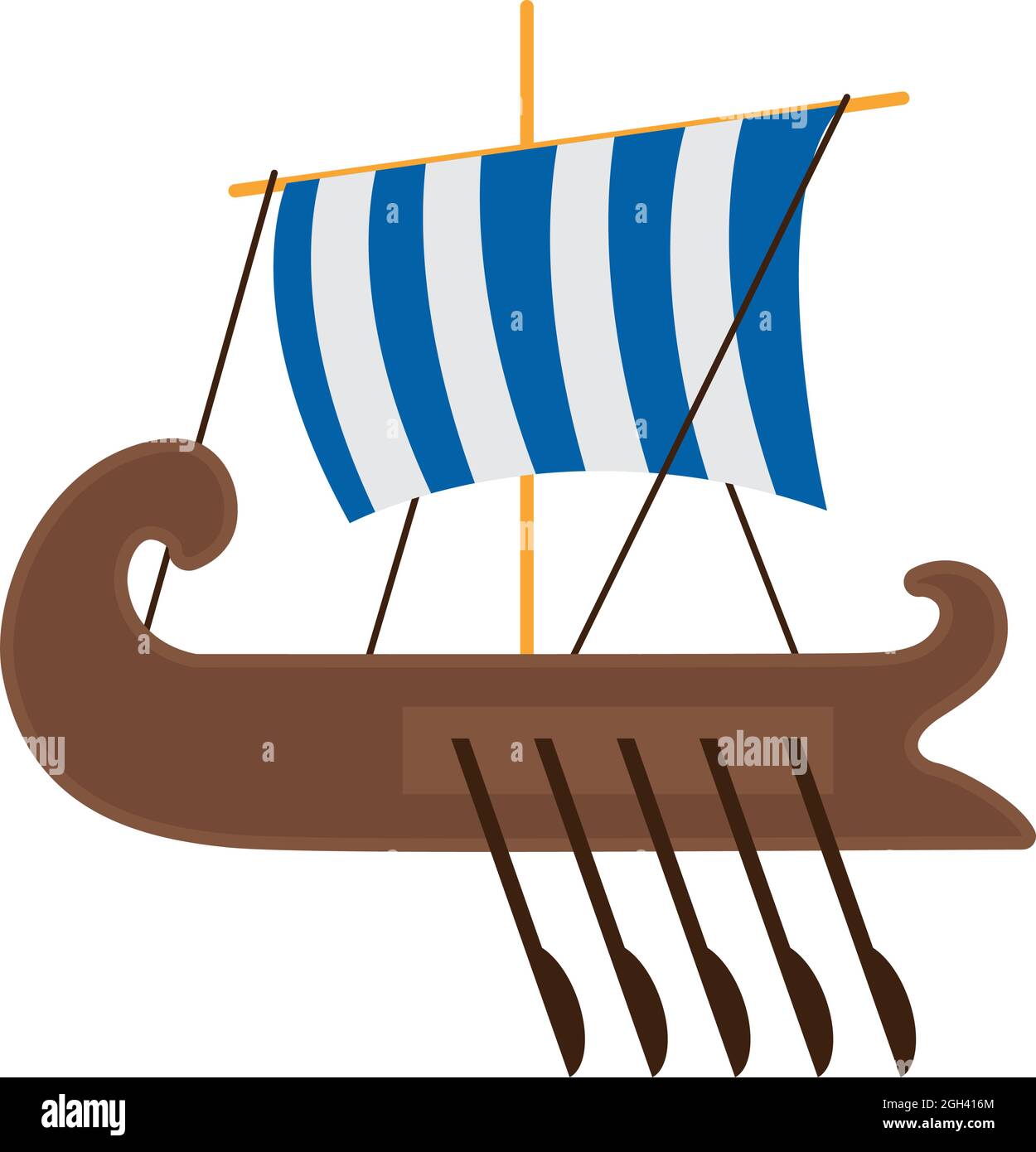 greek ship icon on white background Stock Vector Image & Art - Alamy