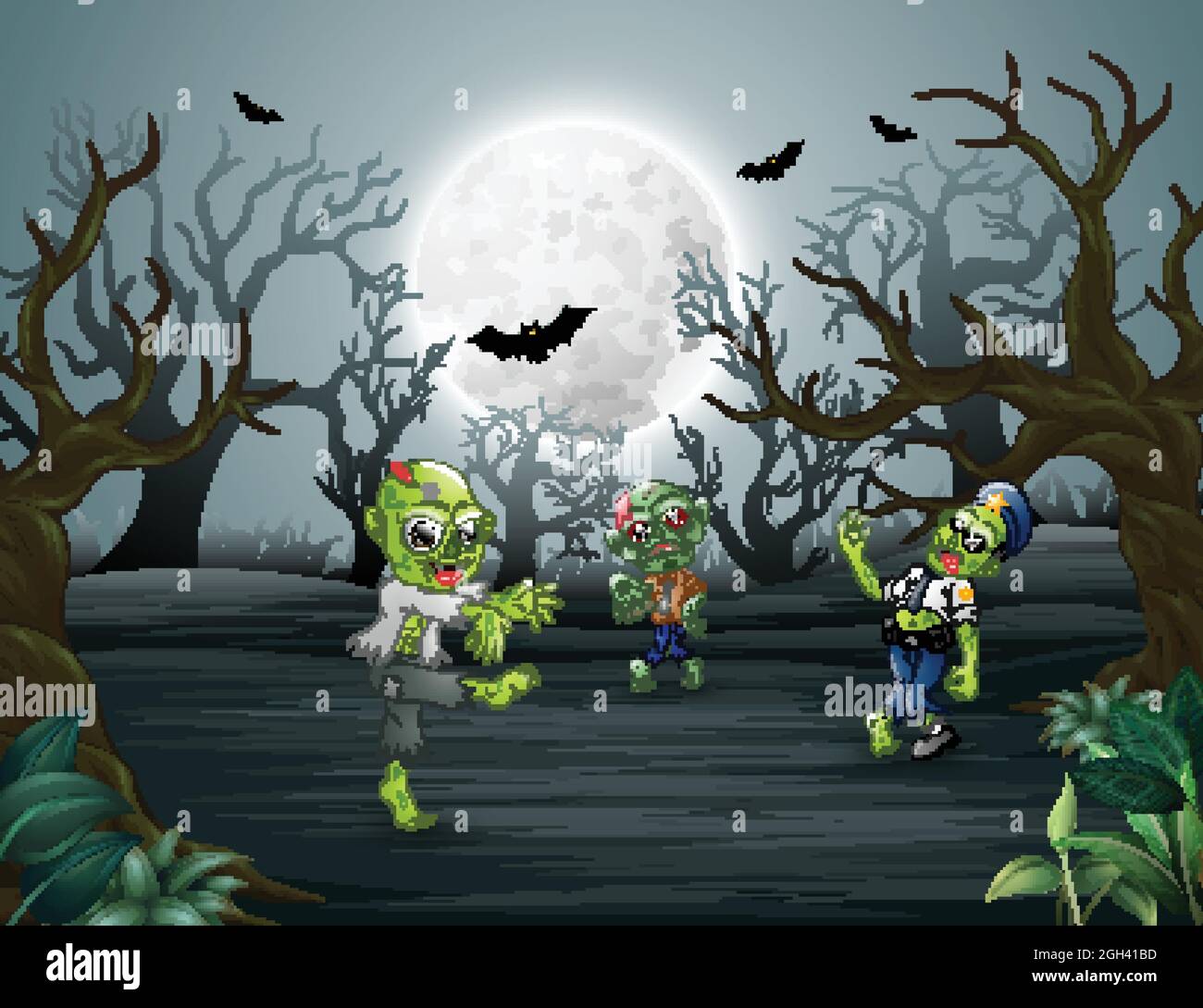 Zombie in forest hi-res stock photography and images - Alamy