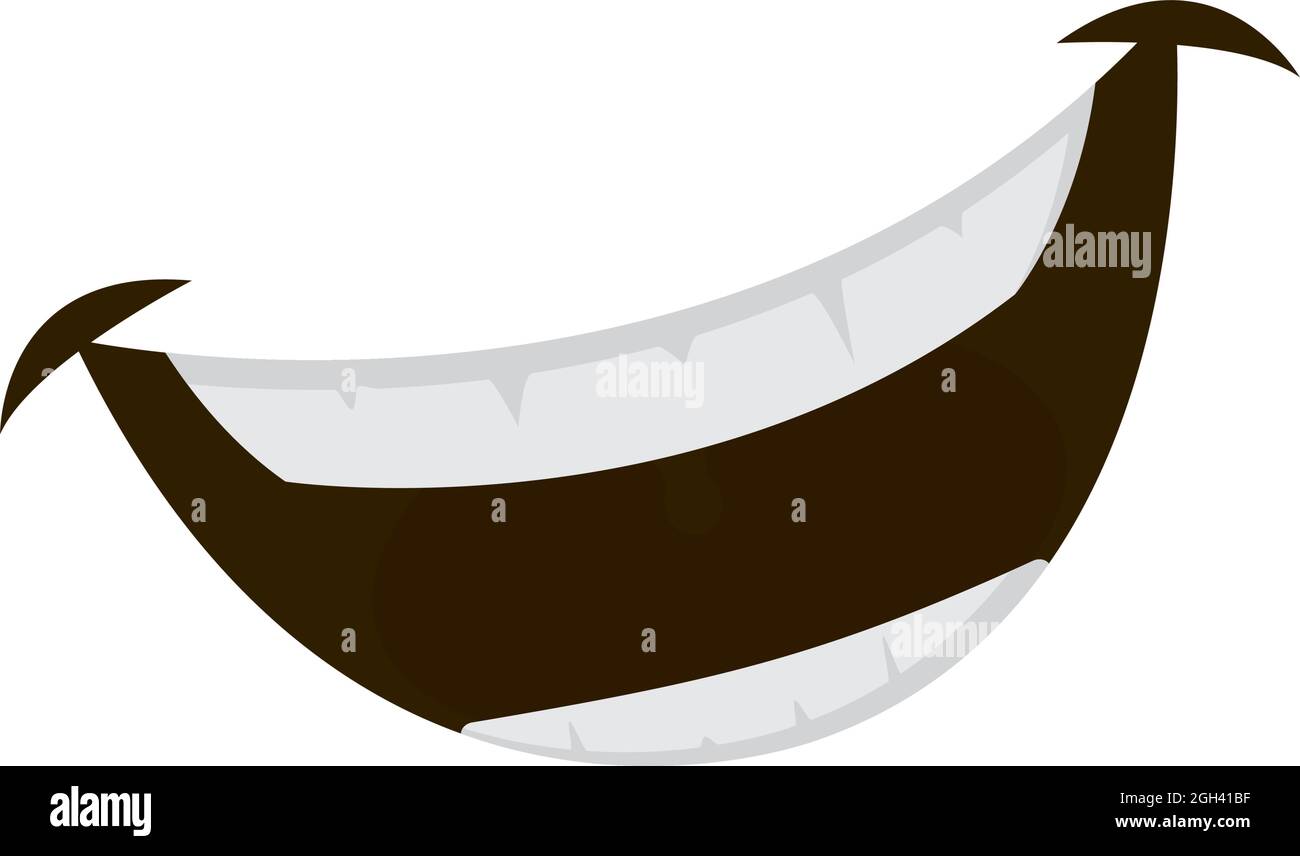 cartoon smiley mouth on white background Stock Vector Image & Art - Alamy