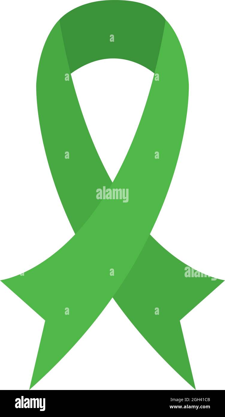 green aids ribbon icon on white background Stock Vector Image & Art - Alamy