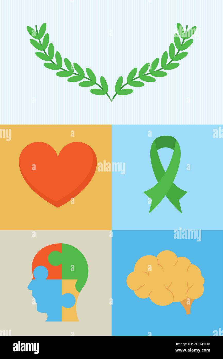 psychology and mental health icon set Stock Vector Image & Art - Alamy